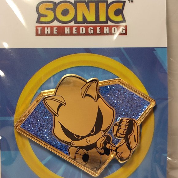 Sega | Jewelry | Metal Sonic Official Sega Golden Series Pin | Poshmark